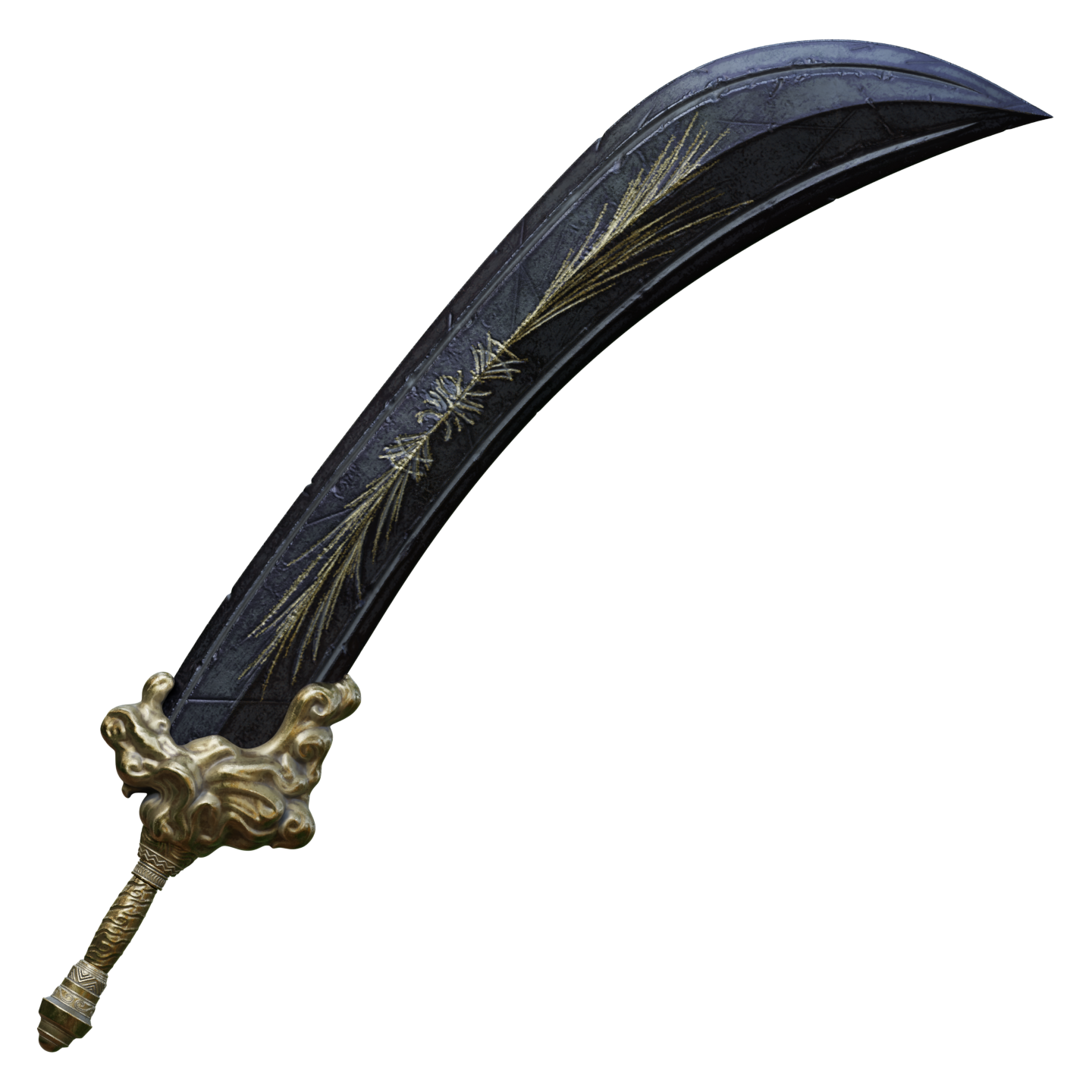 VEK3D Greatsword of Radahn File – Wireframe