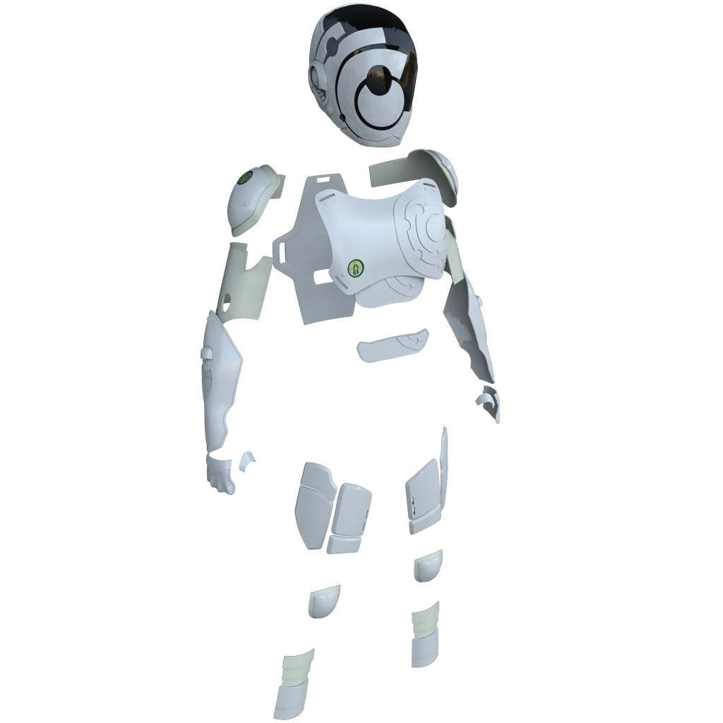 Murderbot armor – Wireframe
