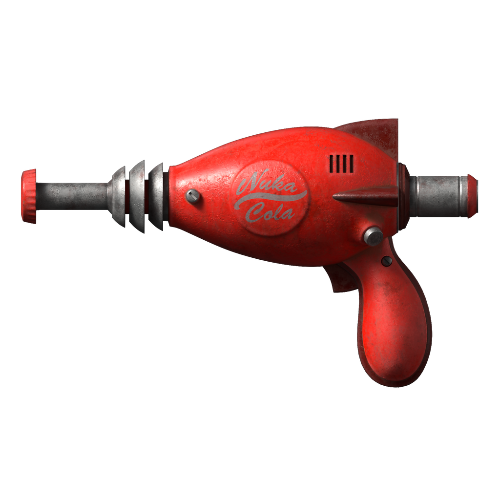Fallout 4 Thirst Zapper Nuka-Cola Gun 3D Model – Wireframe