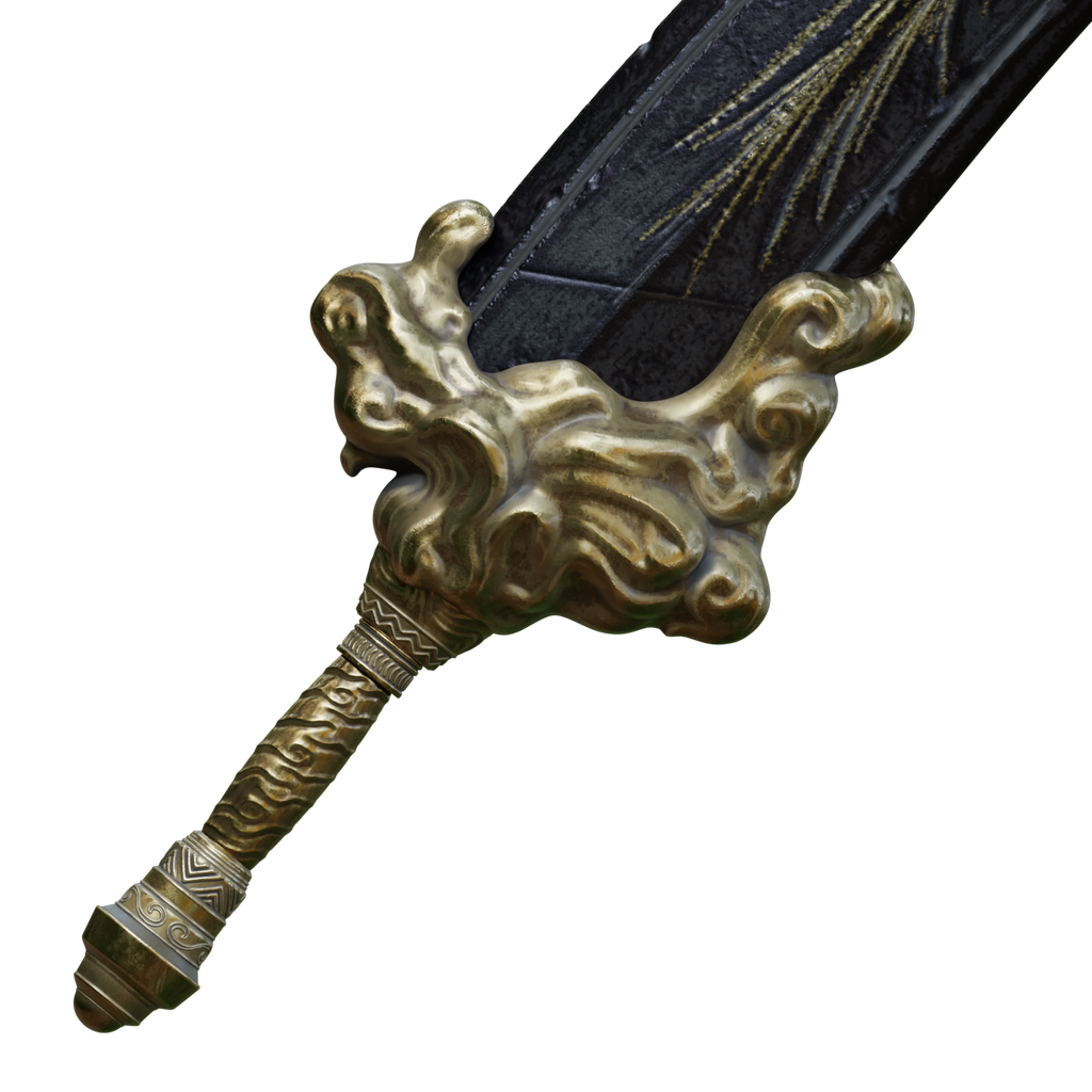 VEK3D Greatsword of Radahn File – Wireframe