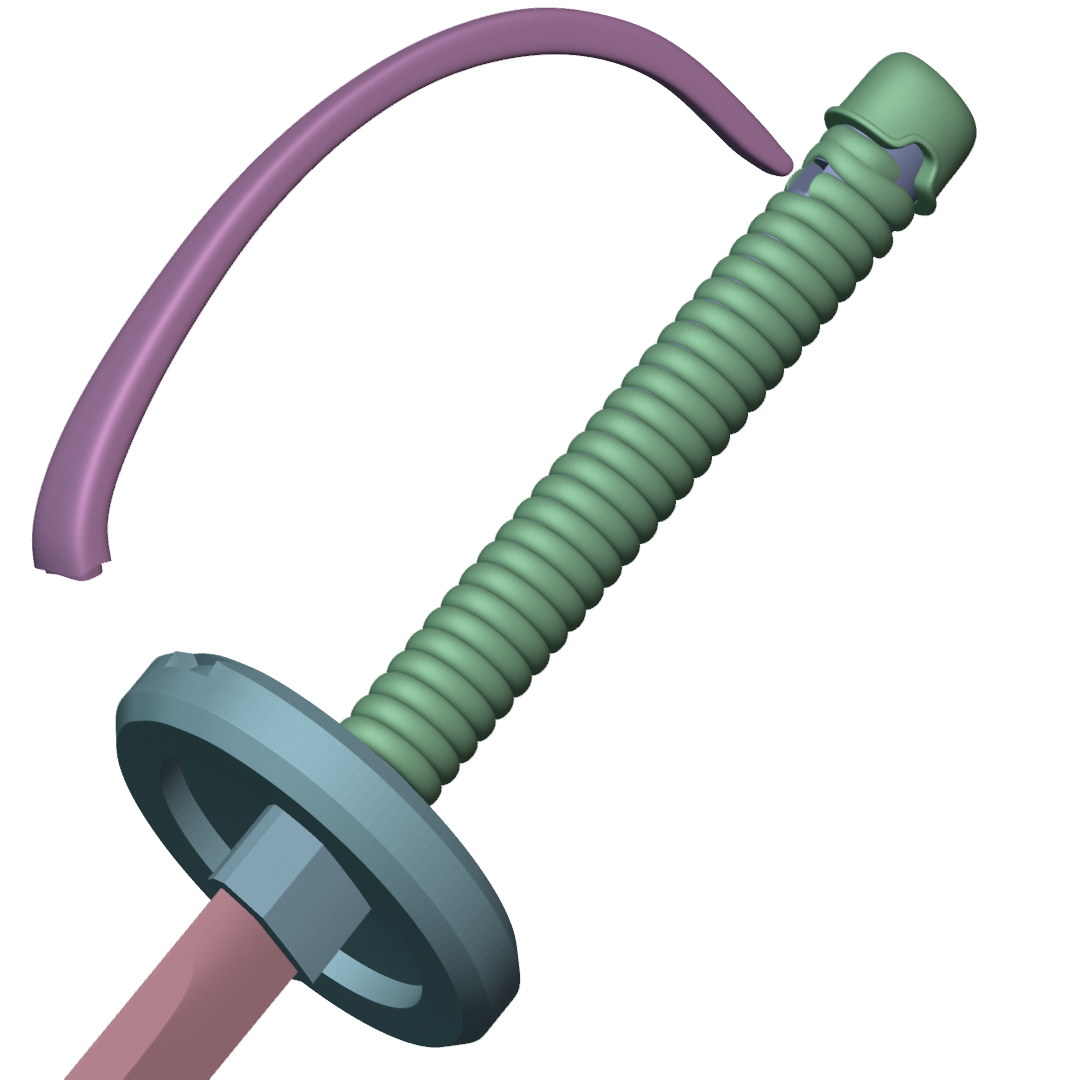 Gryphon - Shanks Saber - 3D File – Wireframe