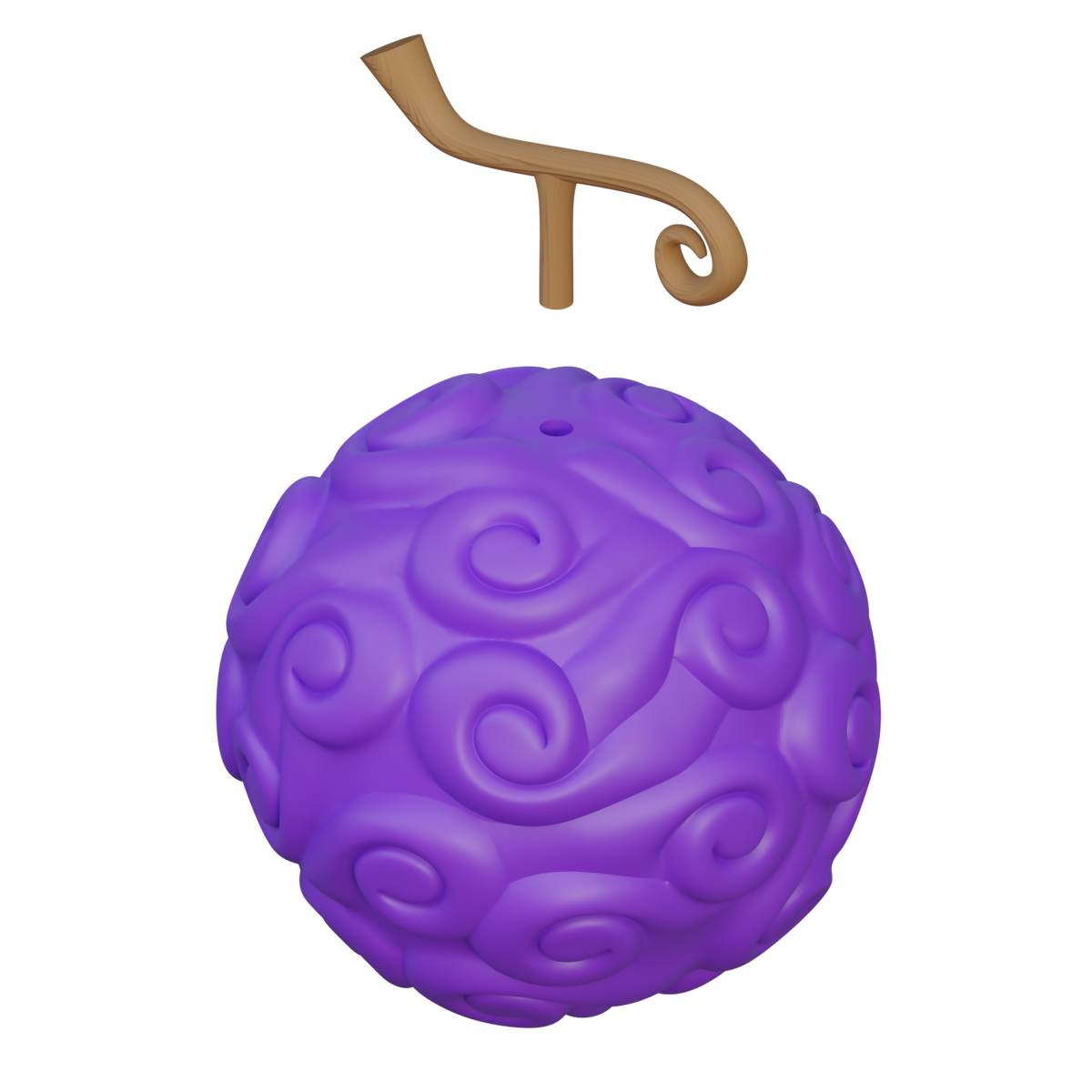 Gum-Gum Fruit (Devil Fruit) 3D File – Wireframe