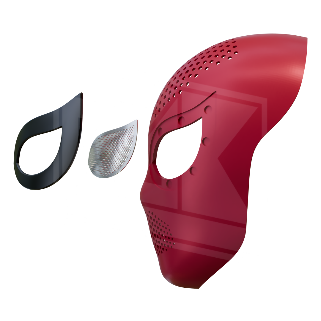 Classic Faceshell 3D Model – Wireframe