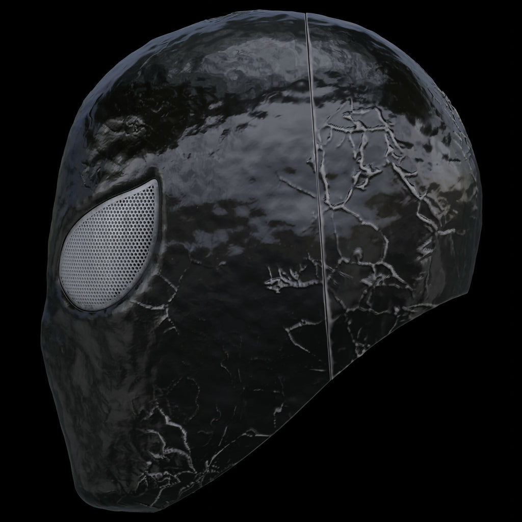 Spider-man Symbiote Mask MCU 3D Model – Wireframe