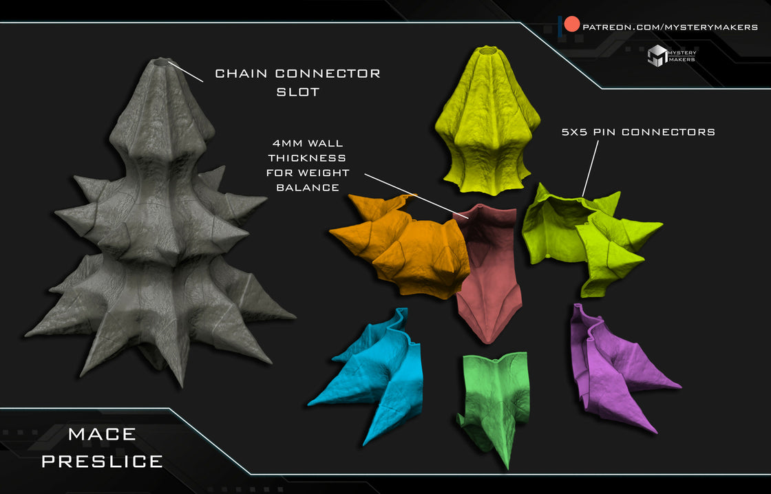 Witch King mace – Wireframe