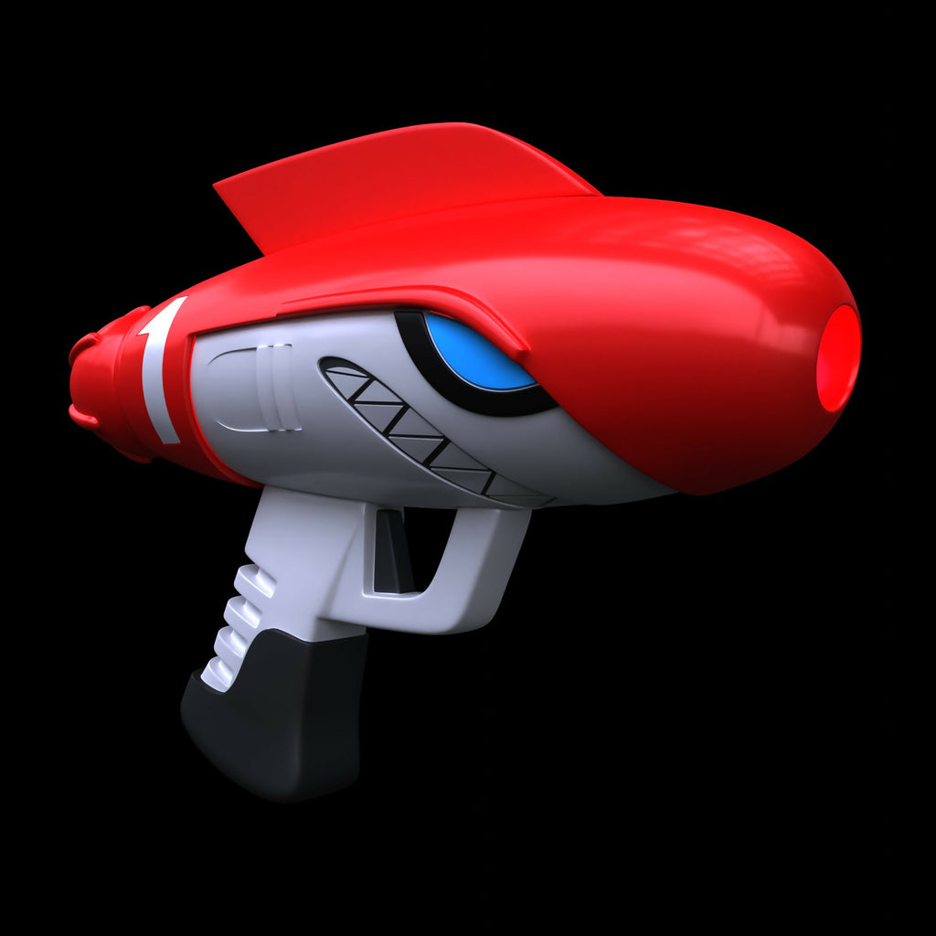 Gamma 1 Blaster - DBS Super Hero 3D Model – Wireframe