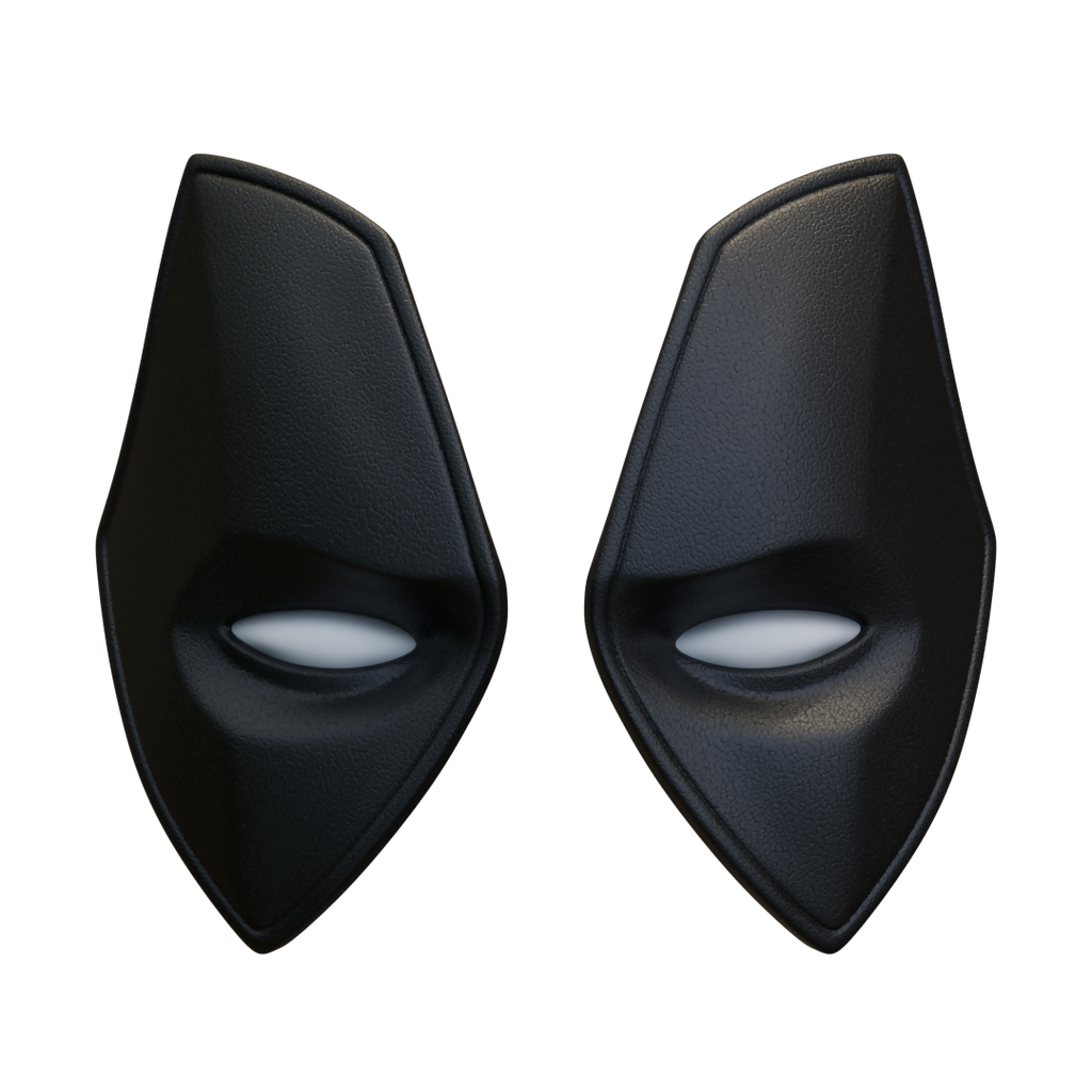 Deadpool Faceshell V2 3D Model – Wireframe