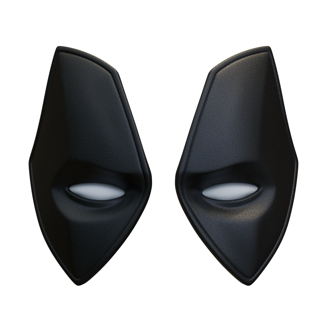 Deadpool Faceshell V2 3D Model – Wireframe