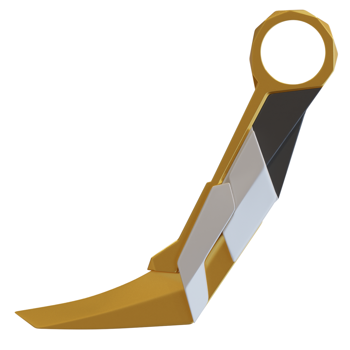 Working Prime Karambit 3D Printable Model – Wireframe