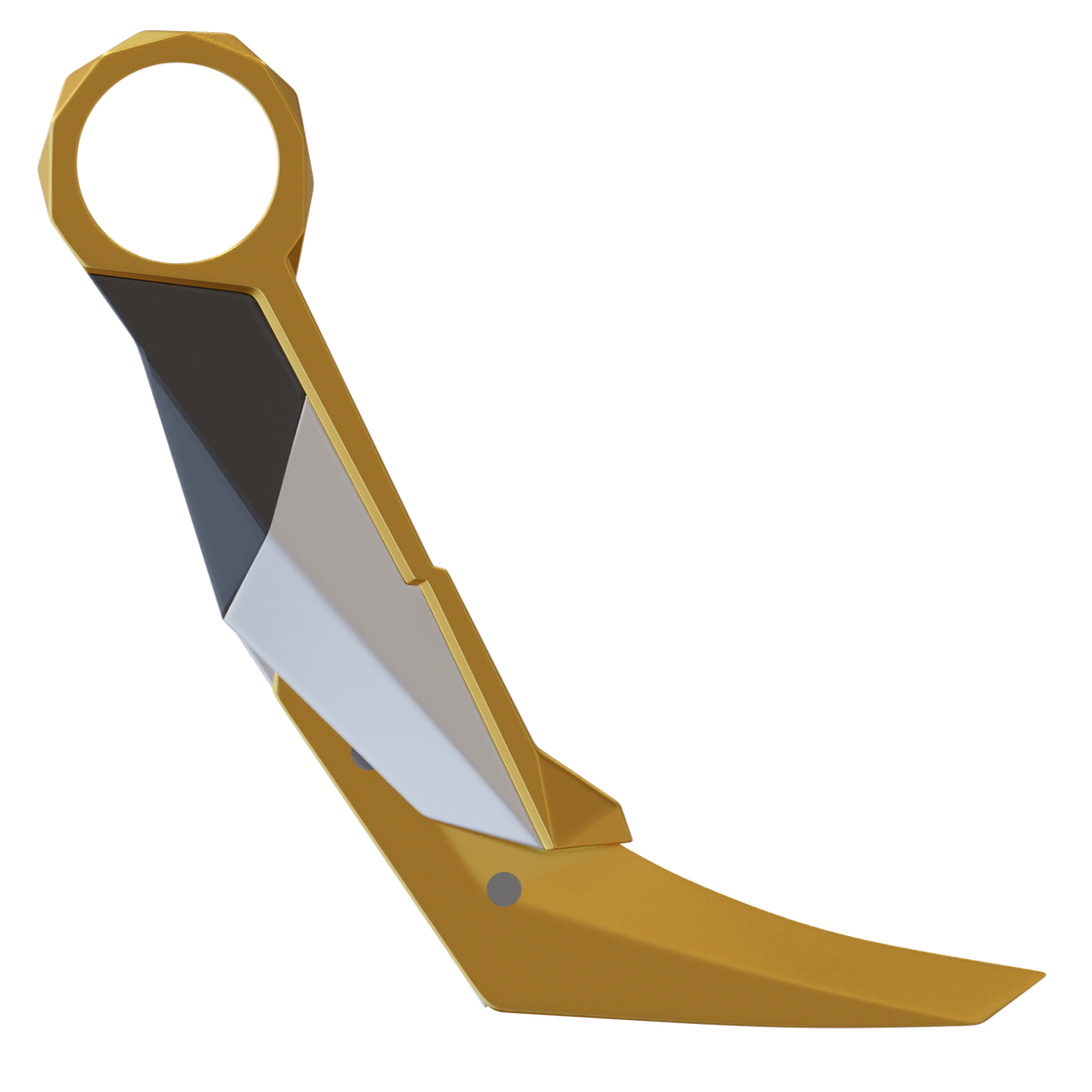 Working Prime Karambit 3D Printable Model – Wireframe