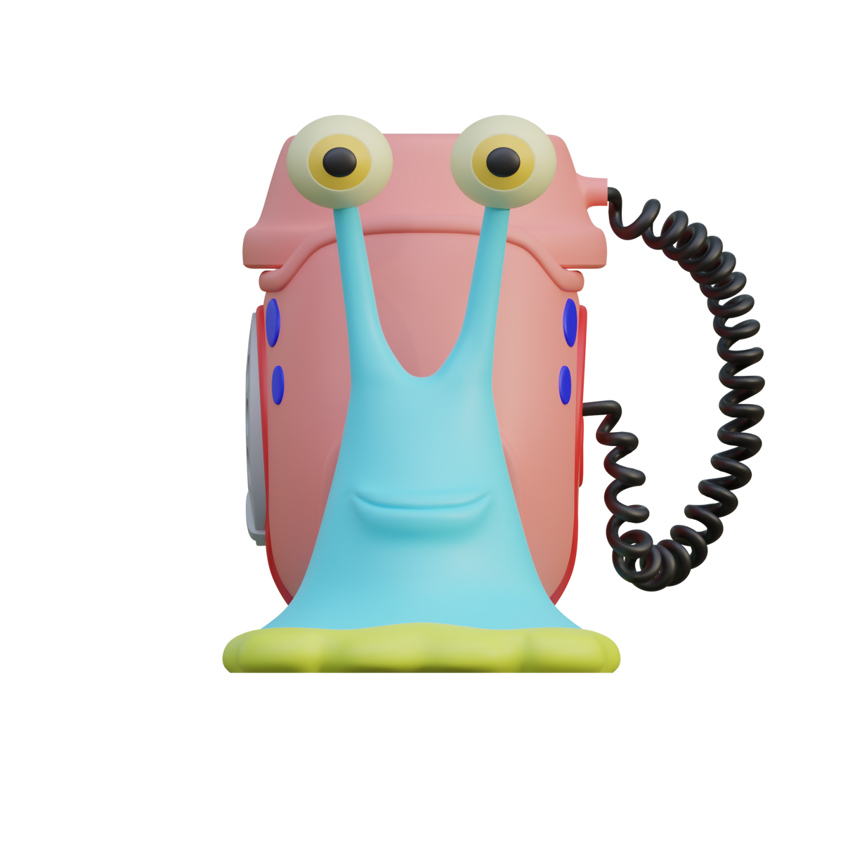 Gary the Transponder Snail 3D File – Wireframe