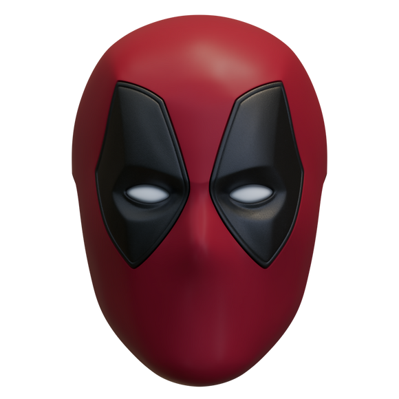 Deadpool Faceshell V2 3D Model – Wireframe