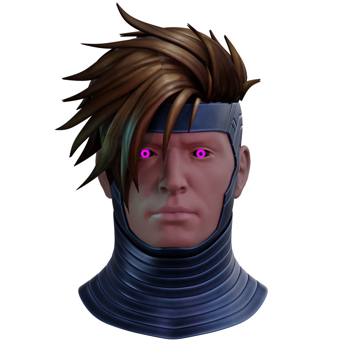 Gambit Mask - Deadpool & Wolverine 3D Model – Wireframe