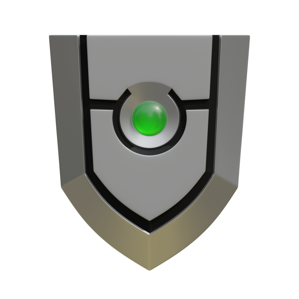 Legendary Shield - The Rising of the Shield Hero 3D Model – Wireframe