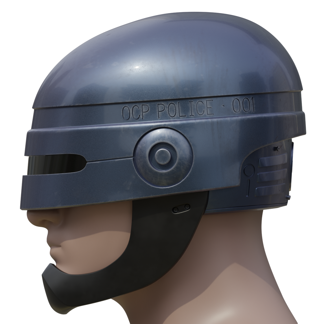 Robocop Helmet 3D Printable Model – Wireframe