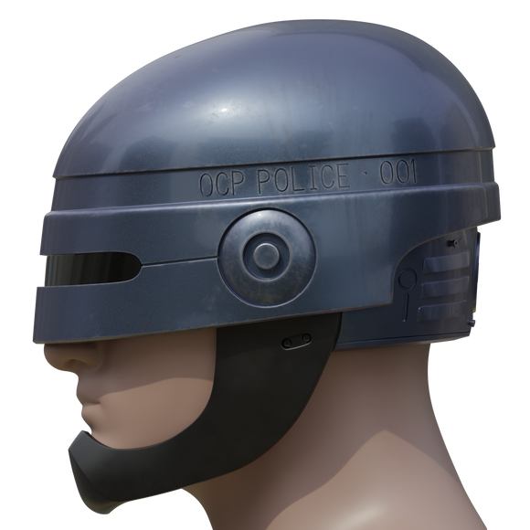Robocop Helmet 3D Printable Model – Wireframe
