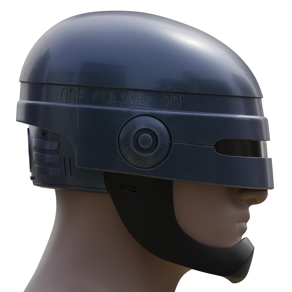 Robocop Helmet 3D Printable Model – Wireframe