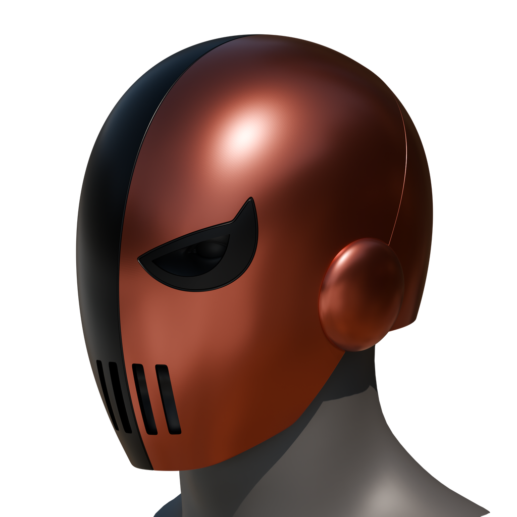 Slade Teen Titans Helmet 3D Model – Wireframe