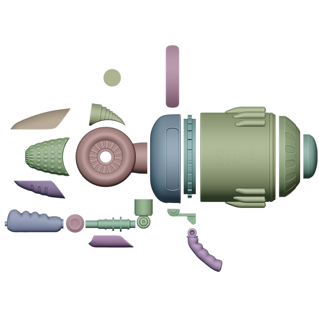 Despicable Me Shrink Ray 3D File – Wireframe