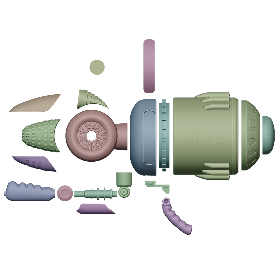 Despicable Me Shrink Ray 3D File – Wireframe