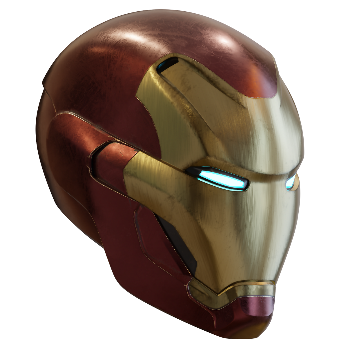 Concept Mark 50 Bleeding Edge Ironman Helmet 3D Print Model – Wireframe