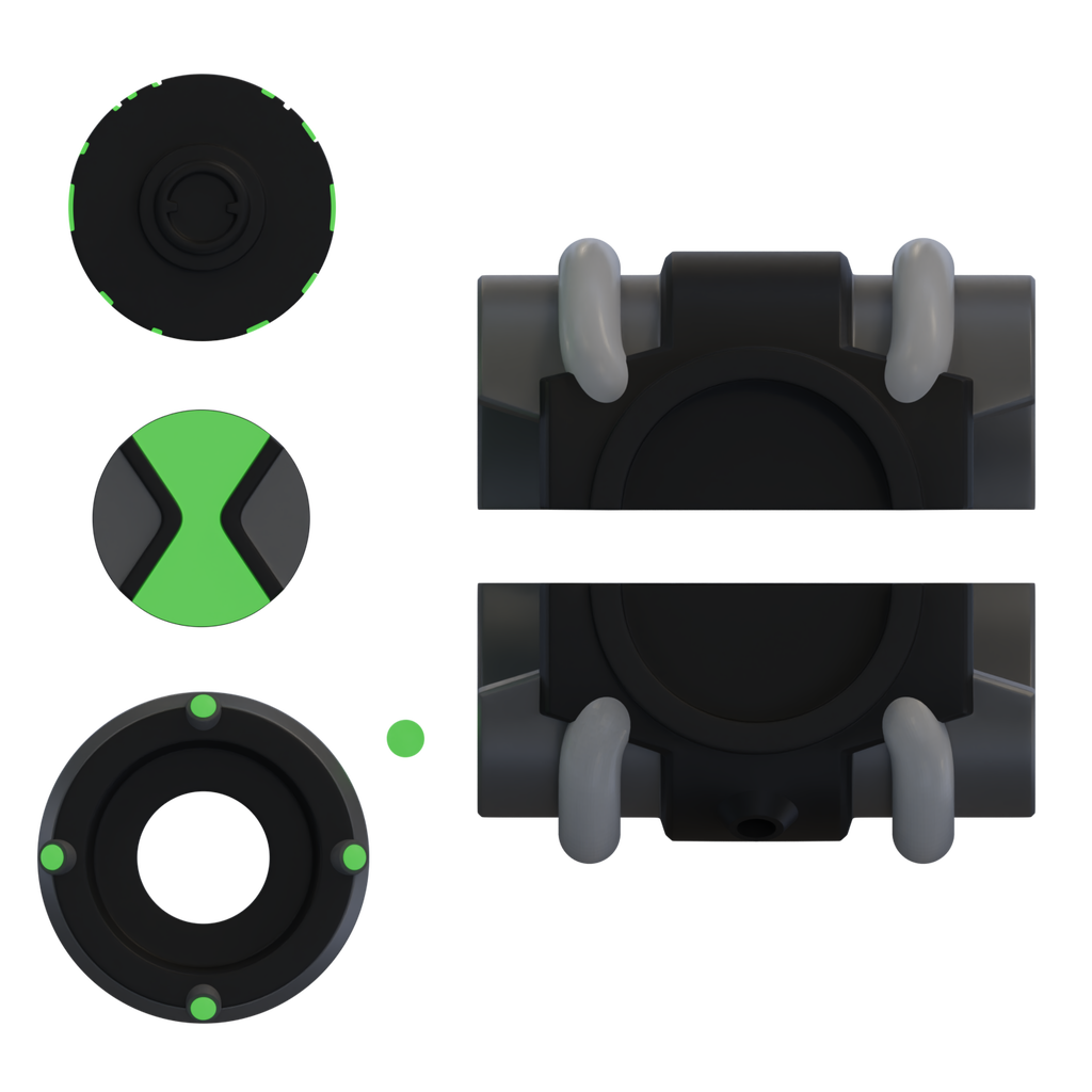 Classic Omnitrix 3D Model – Wireframe