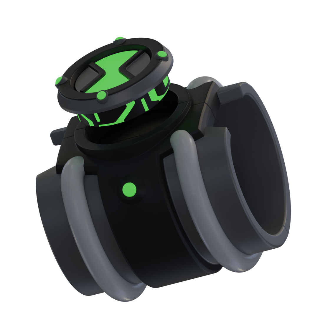 Classic Omnitrix 3D Model – Wireframe