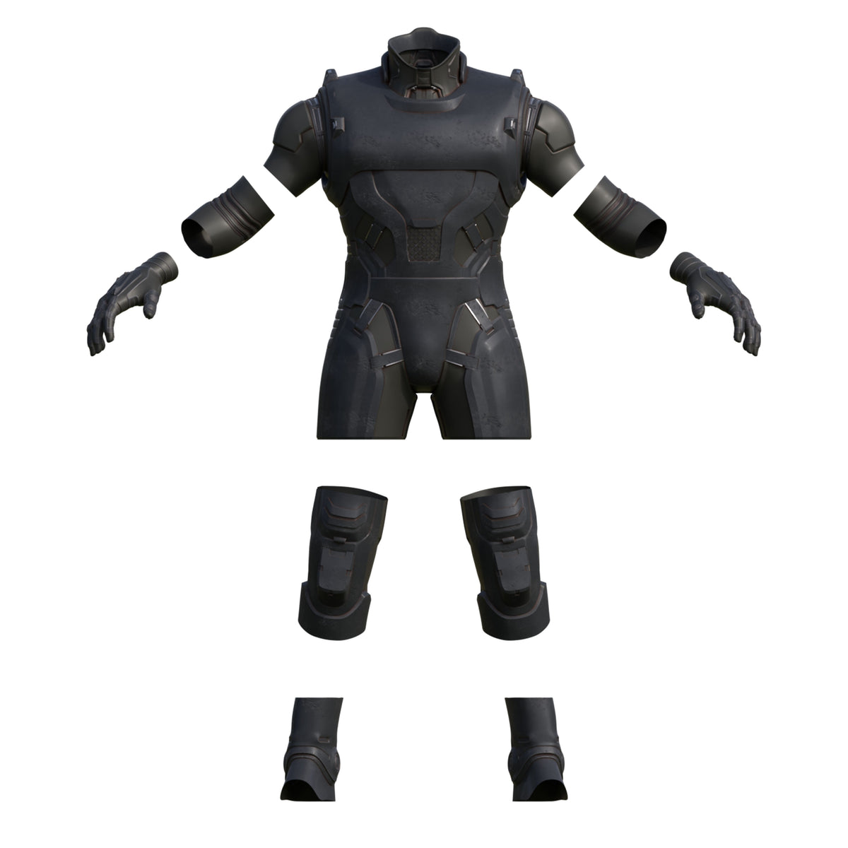 Halo Infinite: Master Chief Undersuit Molds 3D Print Files – Wireframe