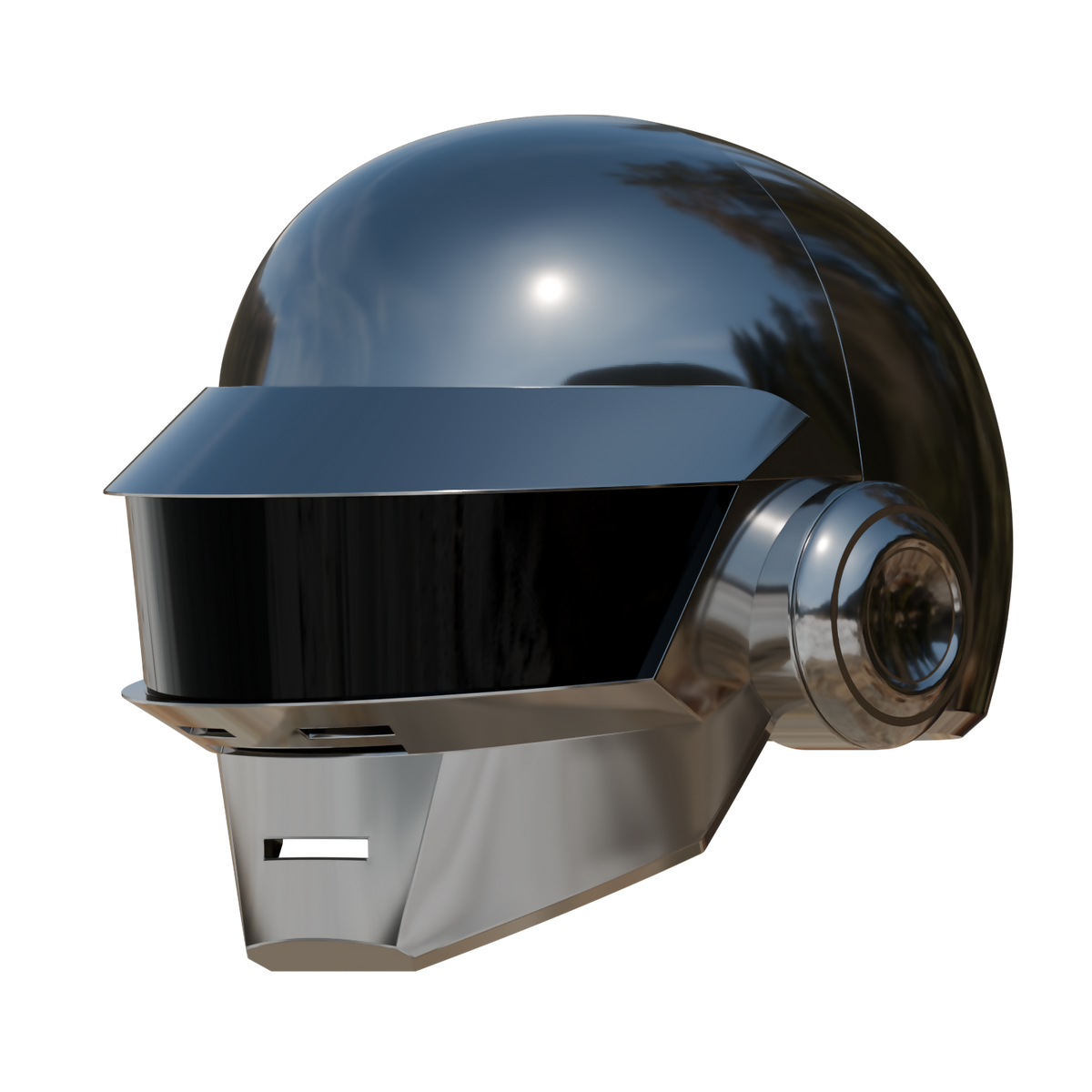 VEK3D Thomas Daft Punk Helmet File – Wireframe