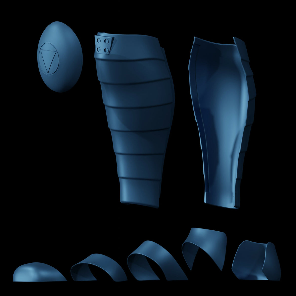 Gambit armor - Xmen 97 3D Model – Wireframe