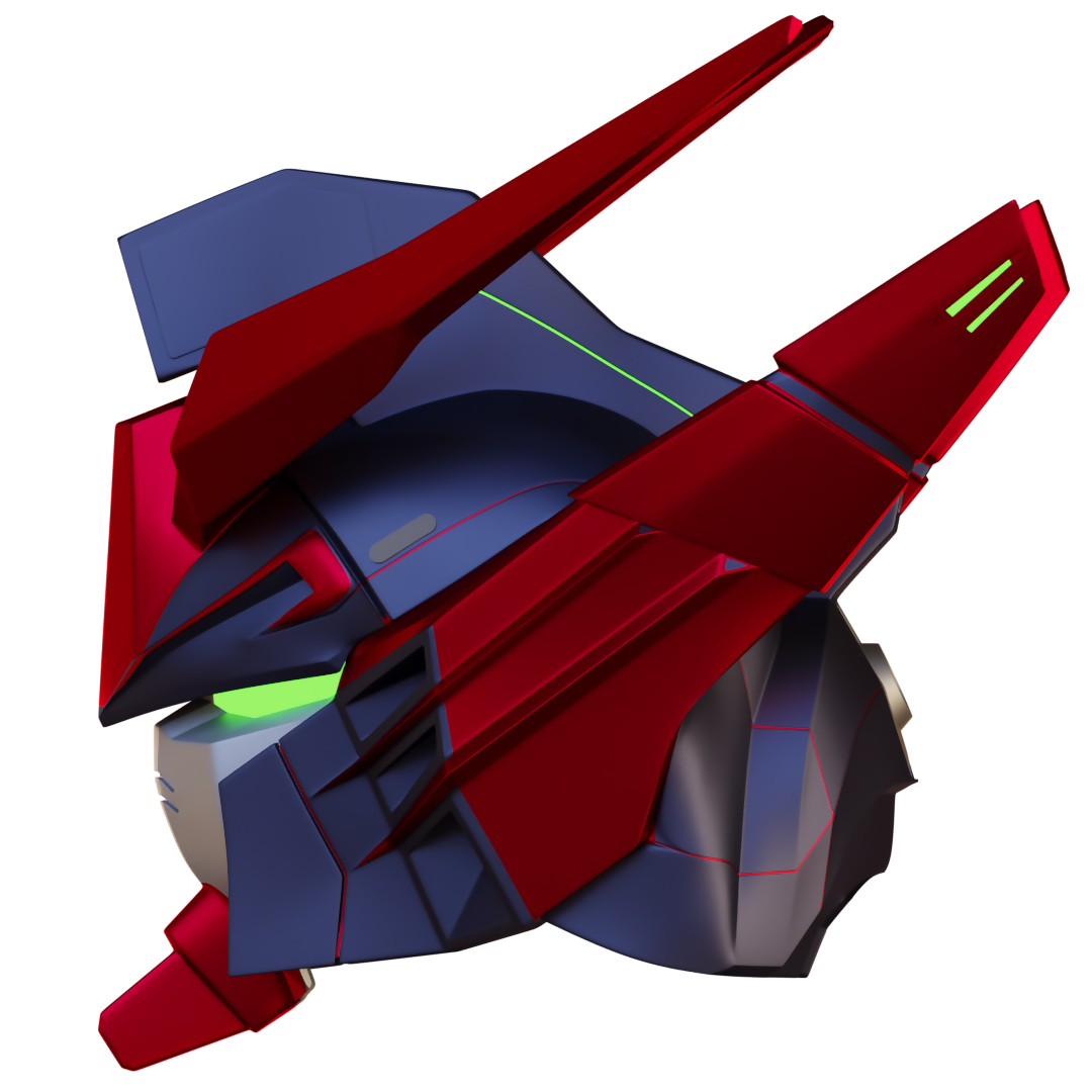 OZ-13MS Epyon Gundam 3D Model – Wireframe