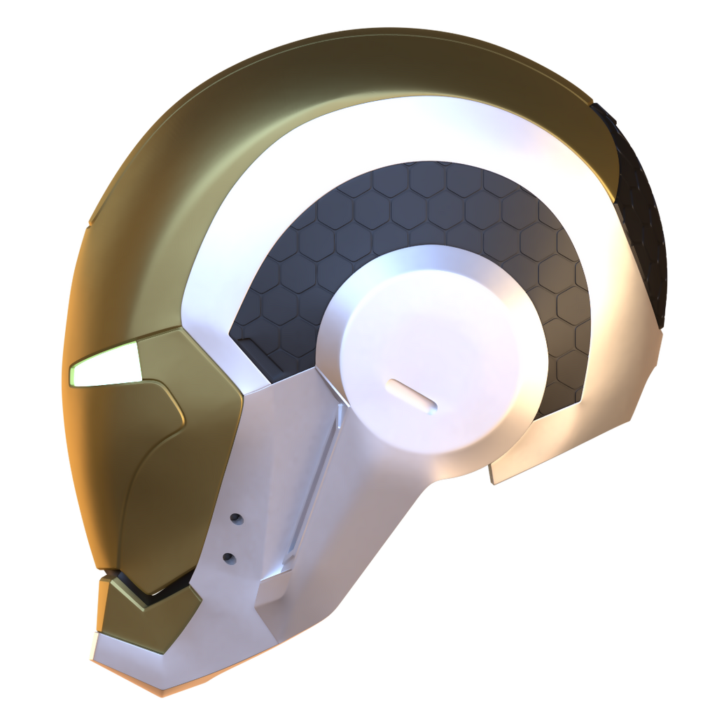 VEK3D Ironman Mark 39 Starboost Helmet File – Wireframe