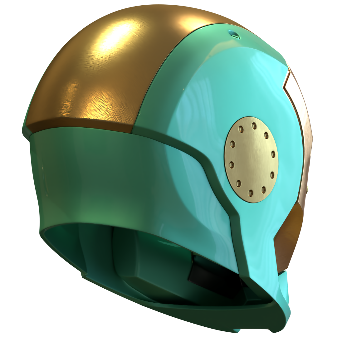 Iron Man MK37 "Hammerhead" motorized 3D Model – Wireframe