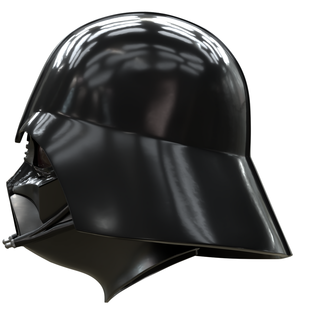 A New Hope Darth Vader Helmet 3D Model – Wireframe