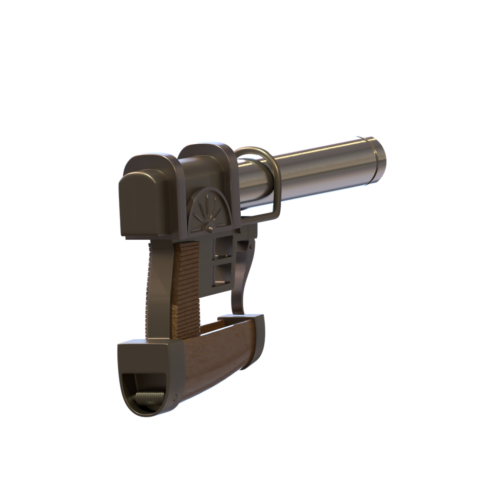 Anti Personnel ODM gear gun 3D Model – Wireframe