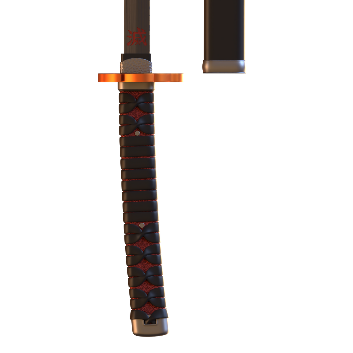 Demon Slayer Tanjiro's Katana - 3D Print Model – Wireframe