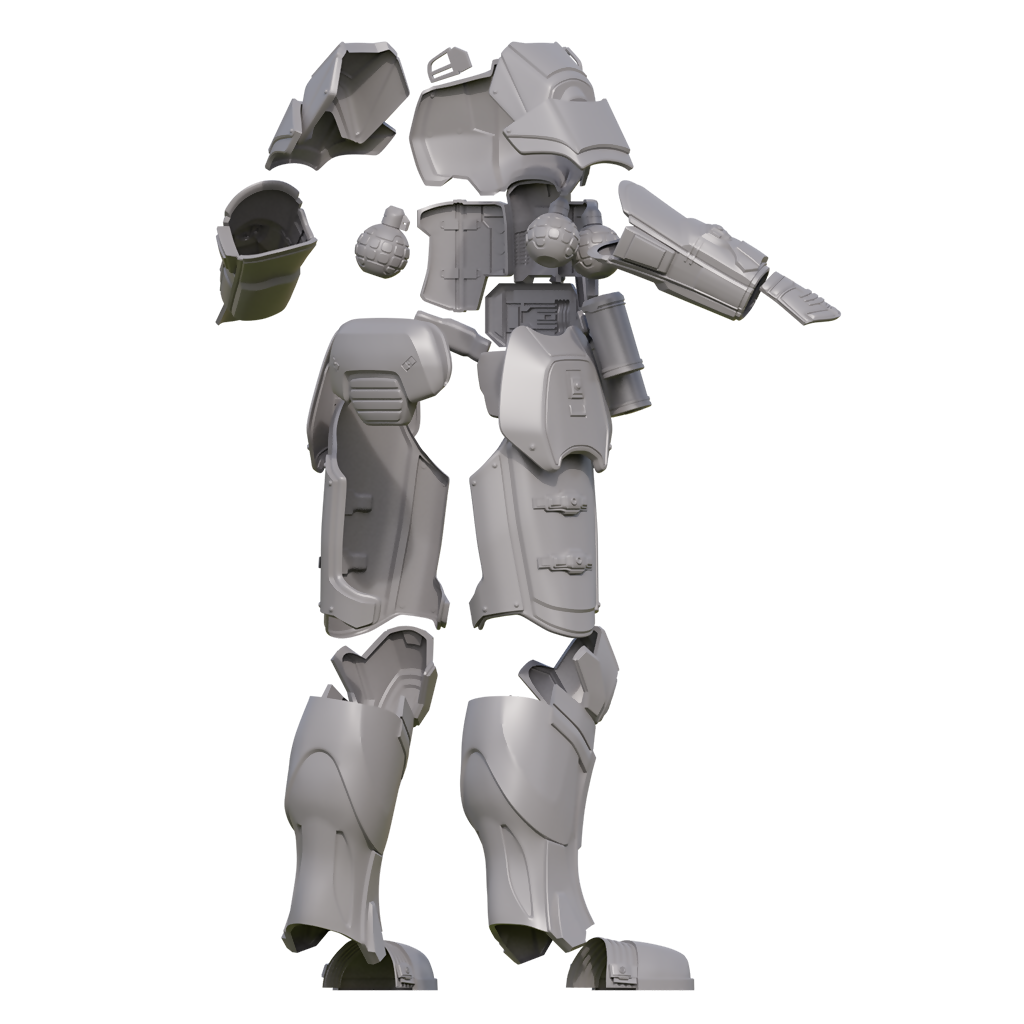 Halo 3 ODST "We Are ODST" Armor 3D Print Files – Wireframe