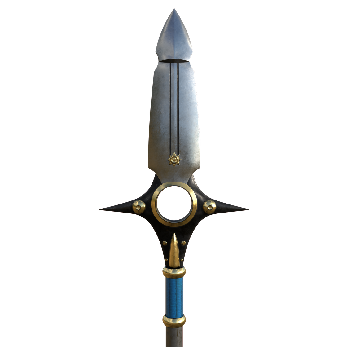 King's Spirit Spear Chastiefol 3D Model – Wireframe