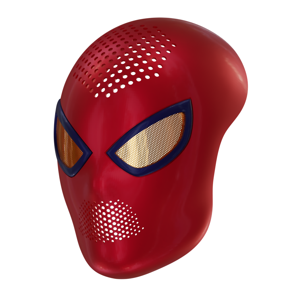 The Amazing Spider-Man Faceshell - 3D Print Model – Wireframe