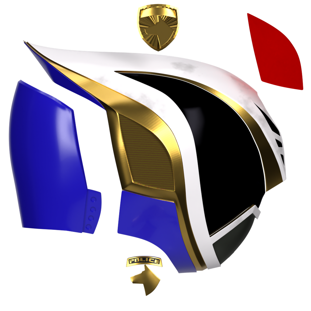 SPD Omega Ranger Helmet - 3D Print Model – Wireframe