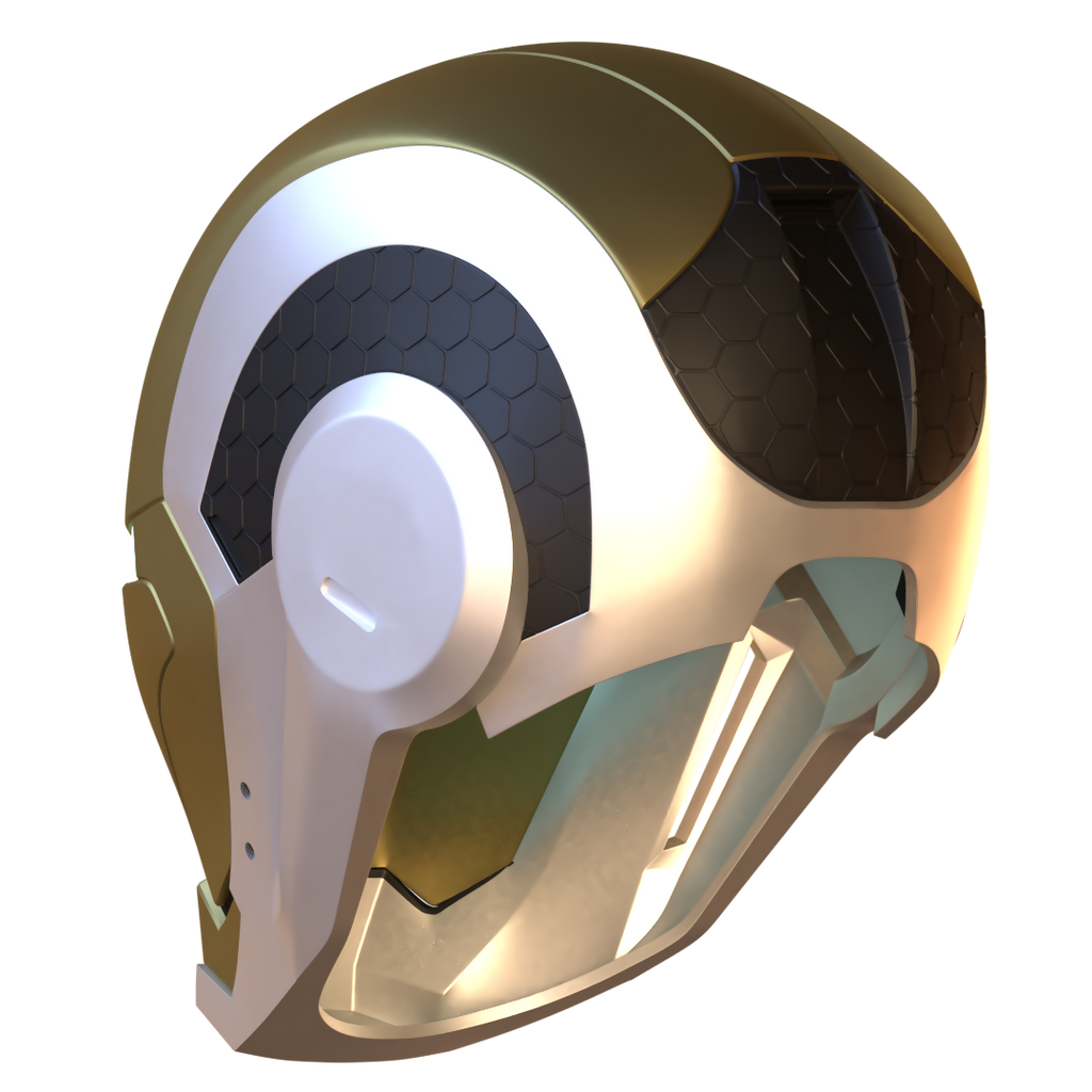 VEK3D Ironman Mark 39 Starboost Helmet File – Wireframe
