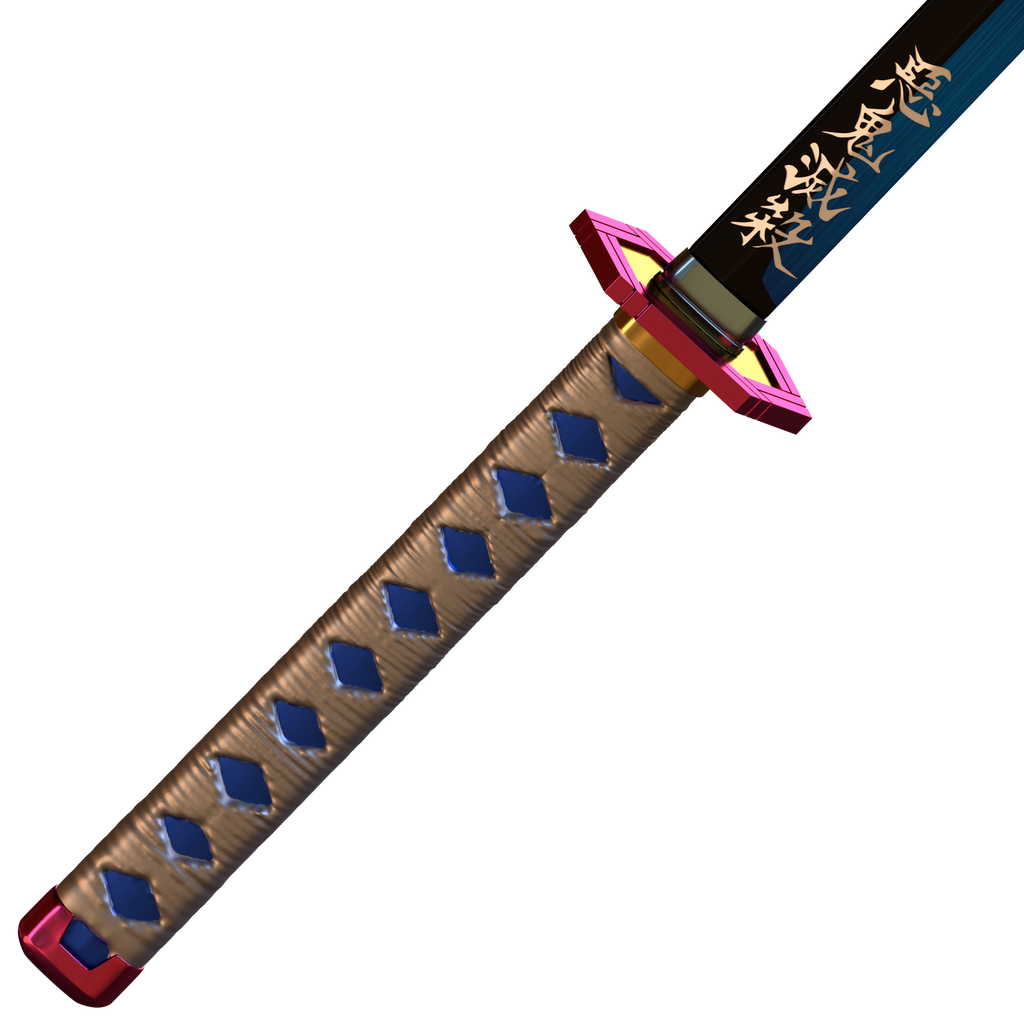 Demon Slayer Giyuu Katana - 3D Print Model – Wireframe