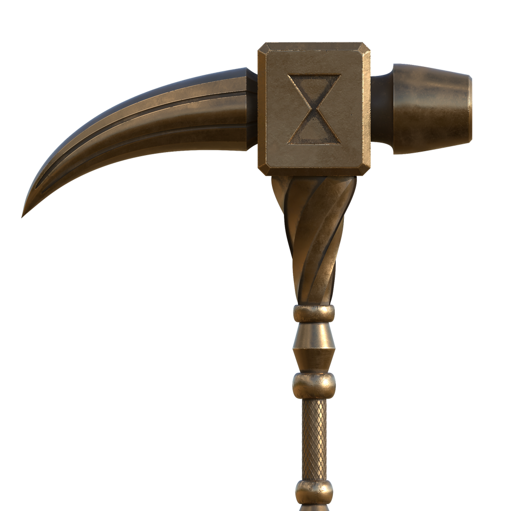 Diane's Hammer Gideon 3D Model – Wireframe