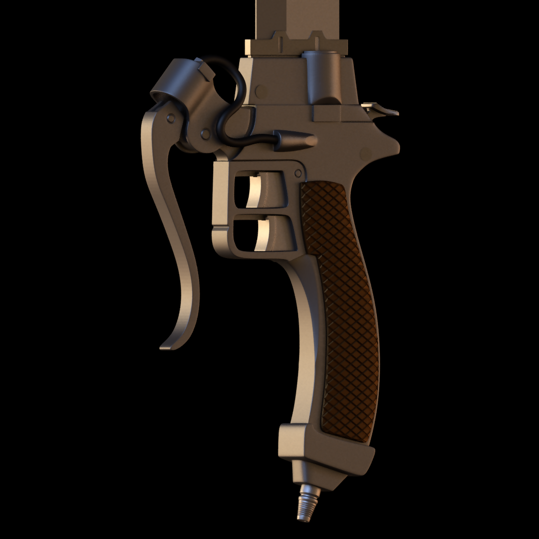 Attack On Titan ODM Gear Sword 3D Print Model – Wireframe