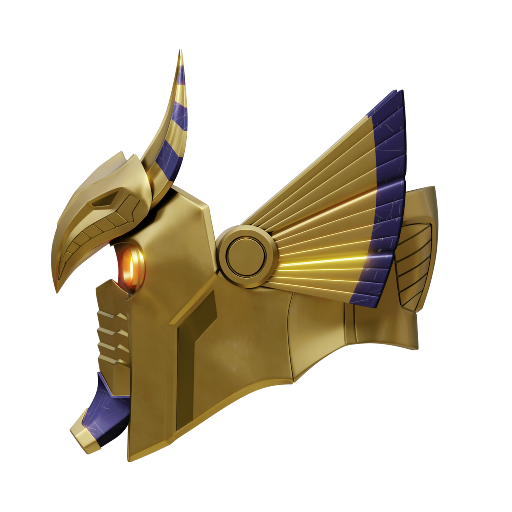Star Lord Eyes of Osiris Helmet - 3D Print Model – Wireframe