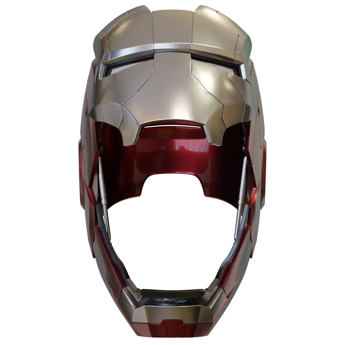 Motorized Walsh3D Ironman Mark 5 V2 Helmet 3D Print Model – Wireframe