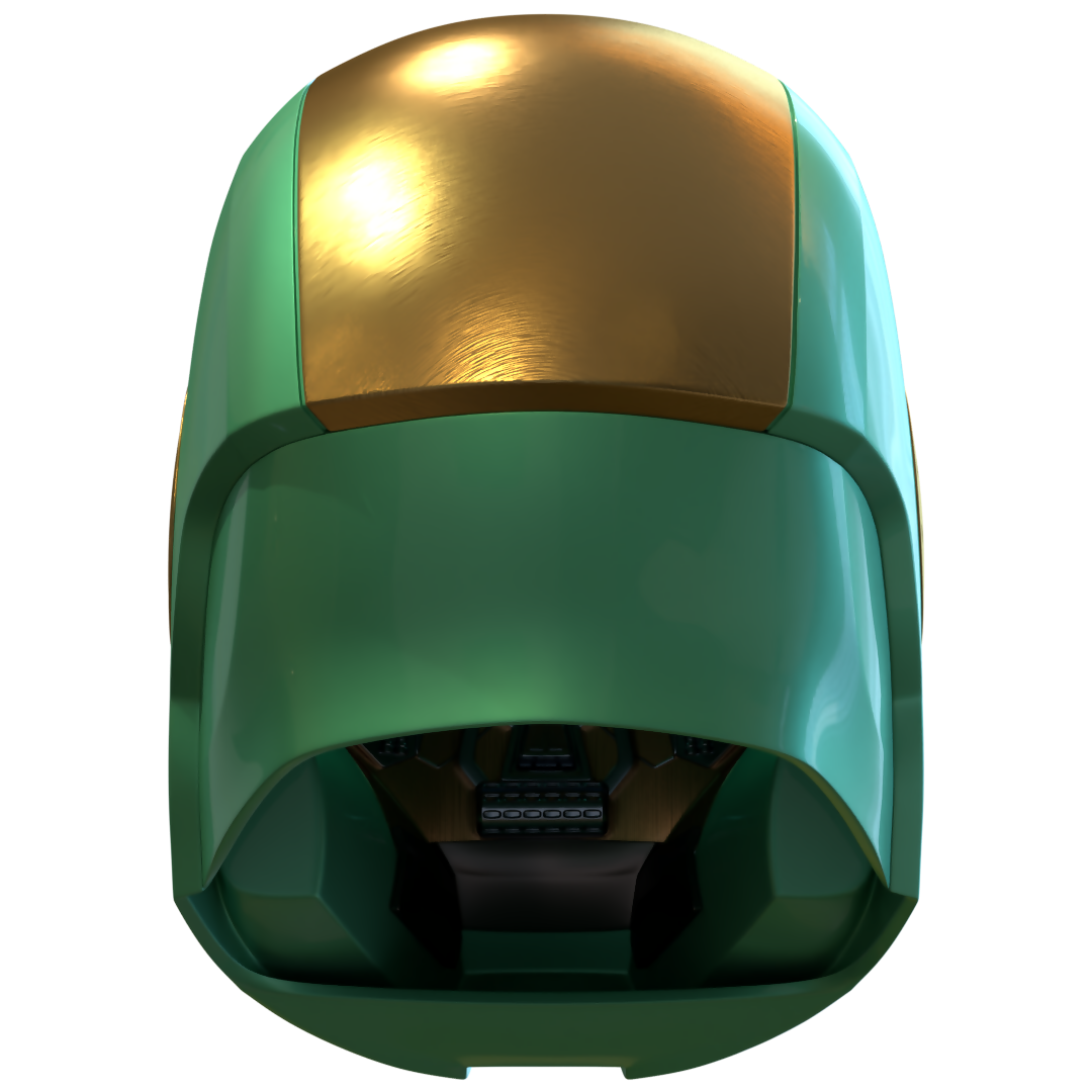 Iron Man MK37 "Hammerhead" motorized 3D Model – Wireframe