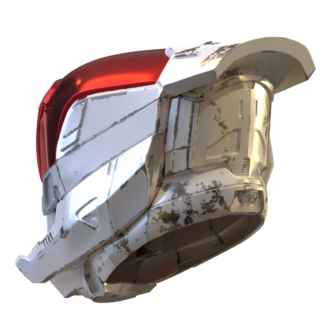 Destiny Titan Helmet - 3D Print Model – Wireframe