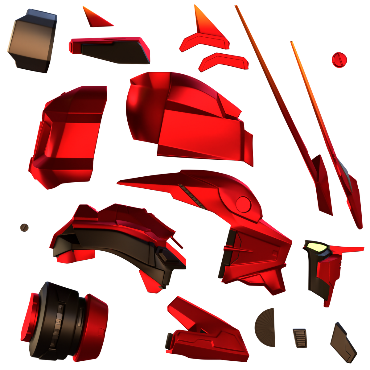 Gundam Astray Red Frame Helmet - 3D Print Model – Wireframe