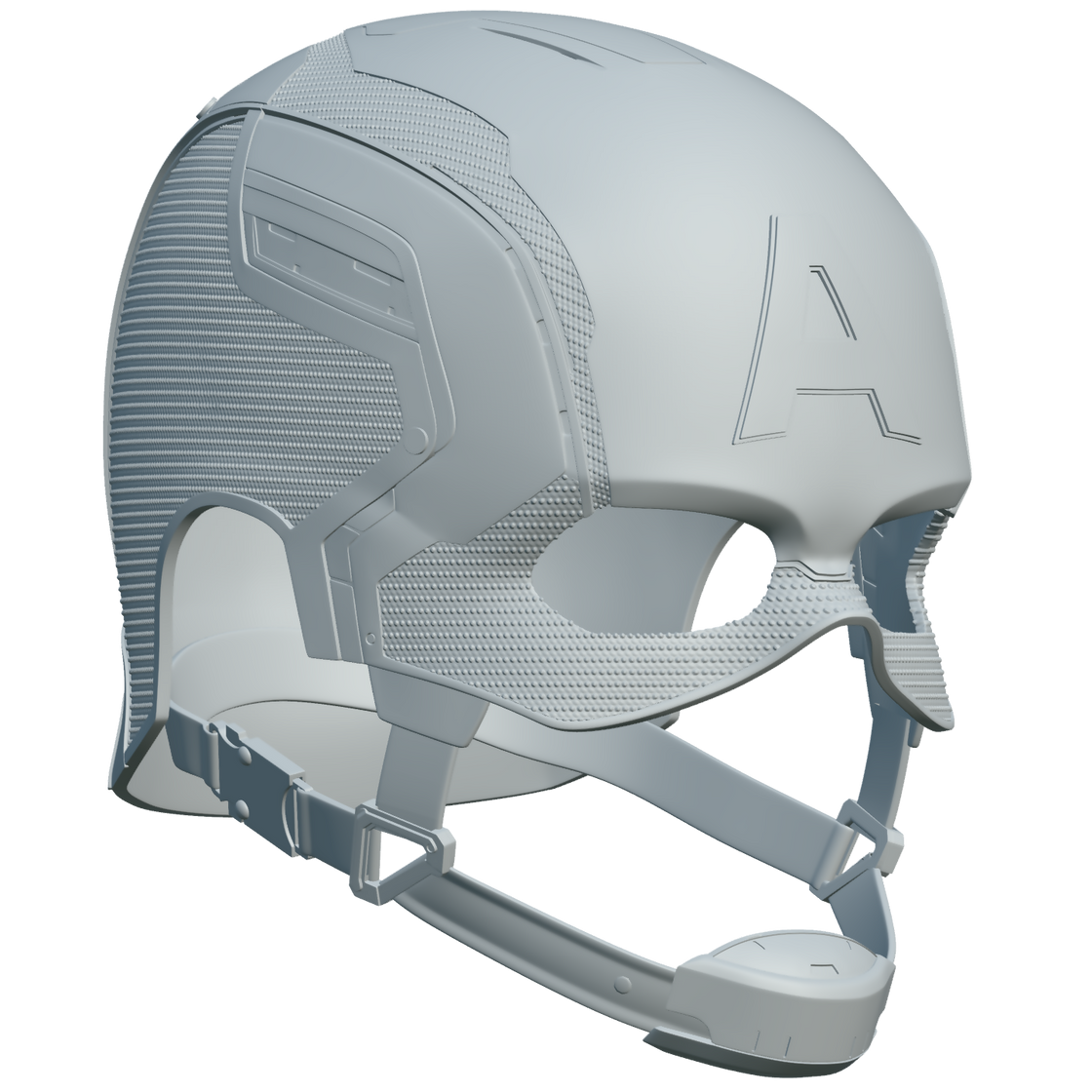 Captain America Helmet - 3D Print Model – Wireframe